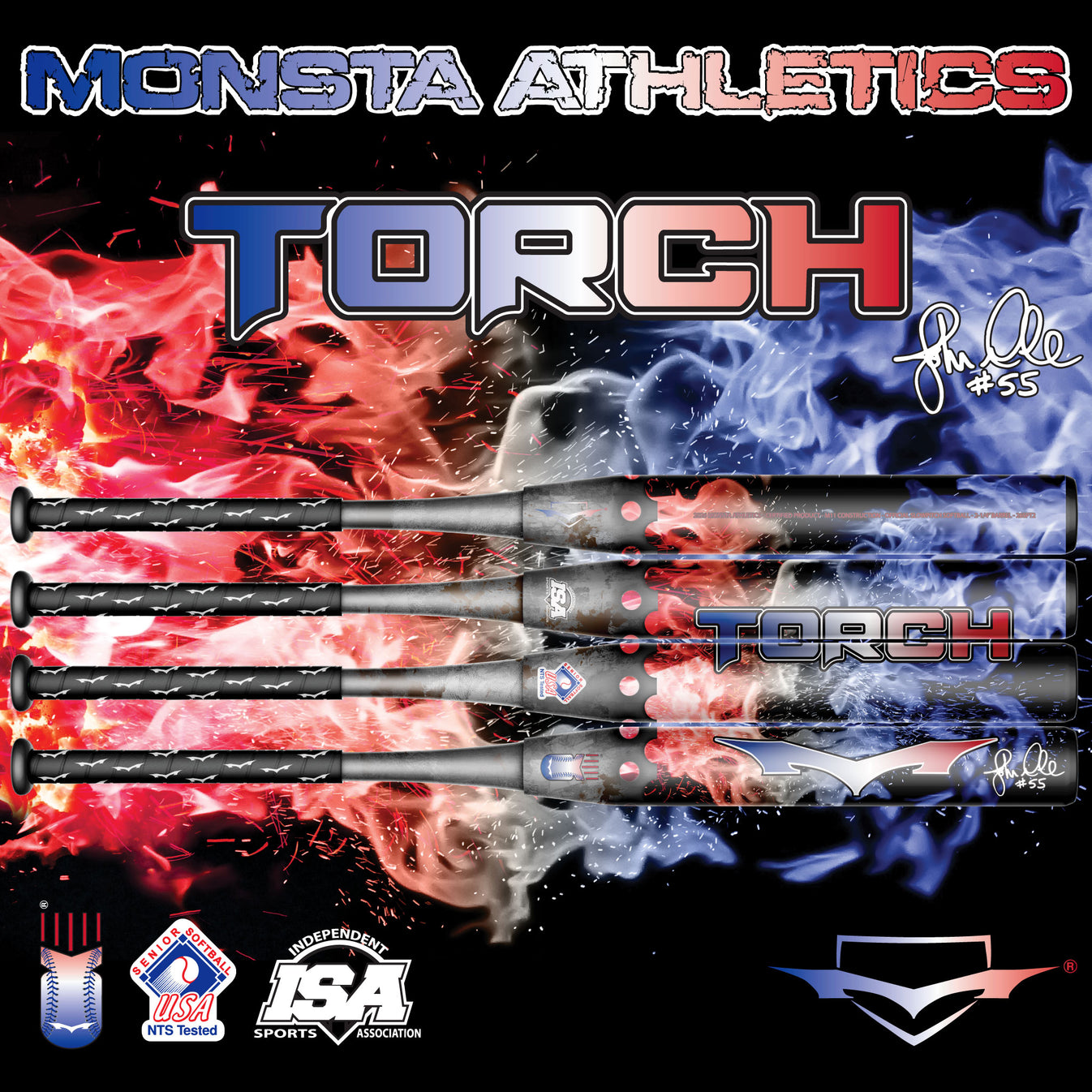 2026 Monsta Athletics Senior Torch SSUSA Slowpitch Softball Bat